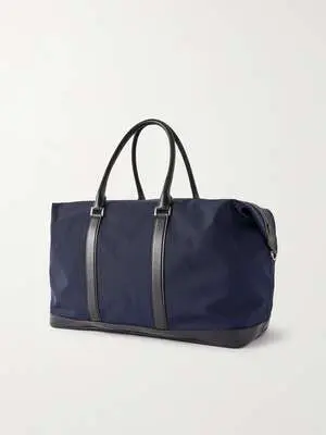 TOM FORD Leather-trimmed Recycled-nylon Weekend Bag