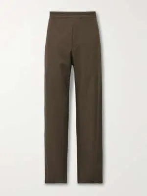 THE ROW Ari Straight-leg Wool Trousers - Brown