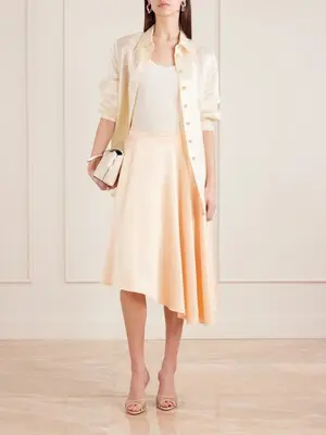 Sharon Wauchob Oly Asymmetric Satin Skirt