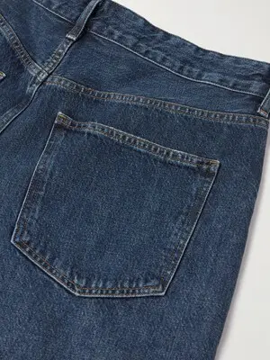 AGOLDE Vana Draped Low-rise Wide-leg Jeans - Blue