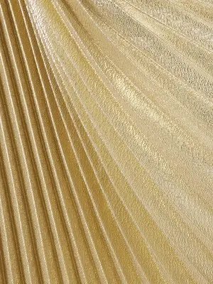 JOSEPH Essai Metallic Plissé Silk-blend Midi Skirt - Gold