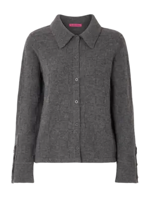 THE ELDER STATESMAN Cashmere Cardigan - Gray