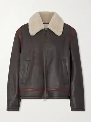 Aimé Leon Dore Printed Shearling Jacket