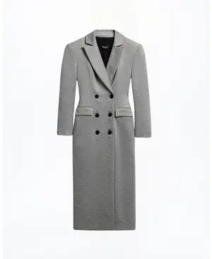 NOCTURNE Structured Double-breasted Maxi Coat