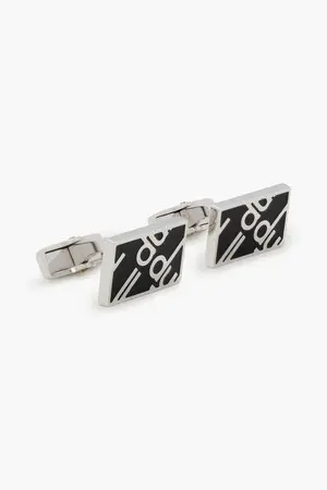Dunhill Tone Enamel Cufflinks - Silver