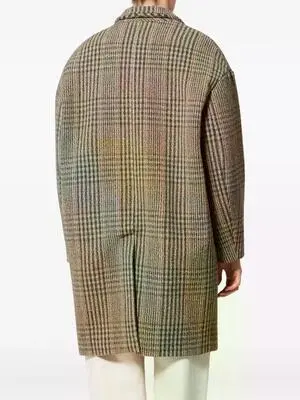 MARANT ETOILE Limiza Checked Coat - Brown