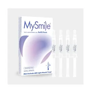 MYSMILE 4pcs 35% Non-sensitive Teeth Whitening Gel Refill Pack Kit For Whitening Teeth - White