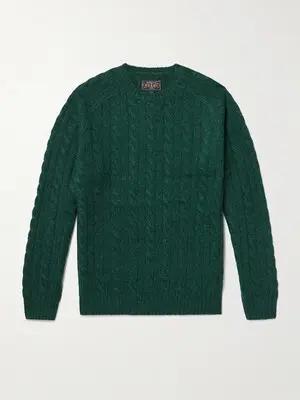 BEAMS Cable-knit Wool Sweater