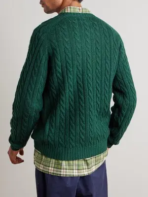 BEAMS Cable-knit Wool Sweater