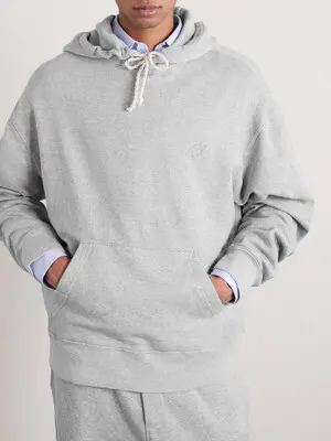 THE ELDER STATESMAN Daily Logo-embroidered Hoodie