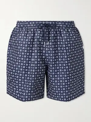 Derek Rose Tropez Printed Swim Shorts - Blue