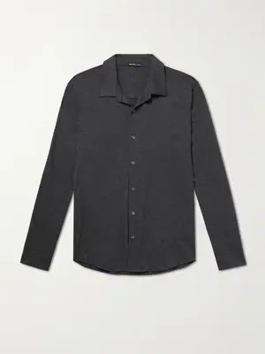 JAMES PERSE Supima Cotton-blend Piqué Polo Shirt