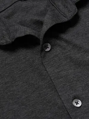 JAMES PERSE Supima Cotton-blend Piqué Polo Shirt