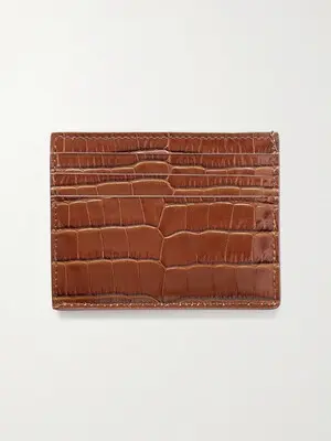 TOM FORD Croc-effect Leather Cardholder