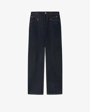 Isabel Marant Drolane Straight-leg Jeans - Dark Midnight
