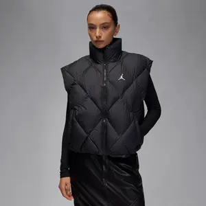 JORDAN Brooklyn Therma-fit Quilted Puffer Vest - Black
