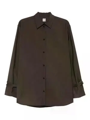TOTEME Tie-cuff Shirt - Brown
