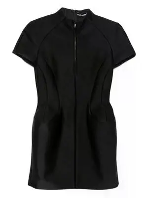 David Koma Zip Short-sleeve Mini Dress