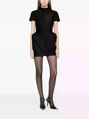 David Koma Zip Short-sleeve Mini Dress
