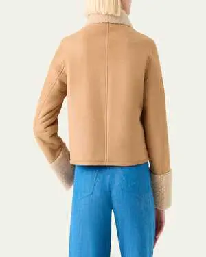 Akris Reversible Cady And Shearling Jacket