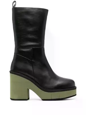 PALOMA BARCELO Brook 100mm Leather Boots - Black