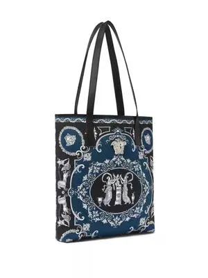 Versace La Medusa Hall Of Heroes Print Tote Bag