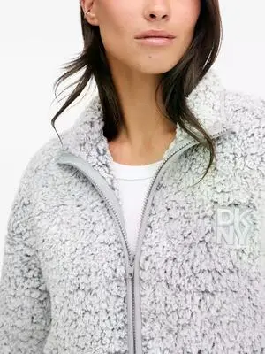 Dkny Zip-up Logo Pajama Set