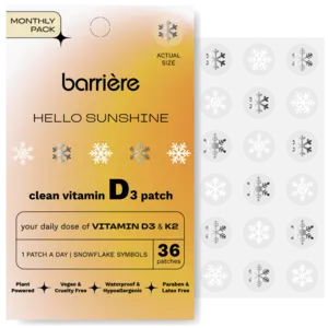 BARRIERE Hello Sunshine Vitamin D3 Patch 36-pack Snowflake