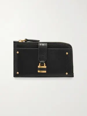 Chloé Paddington Embellished Leather Cardholder - Black