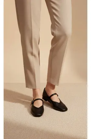 MENINA STEP Greta Leather Mary Jane Flat