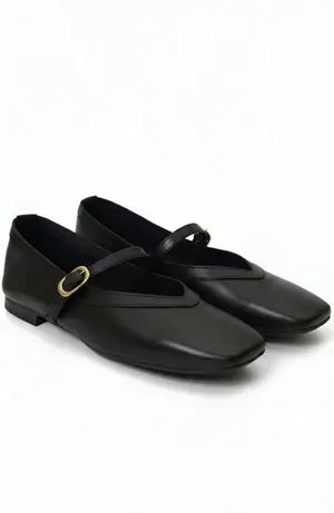MENINA STEP Greta Leather Mary Jane Flat