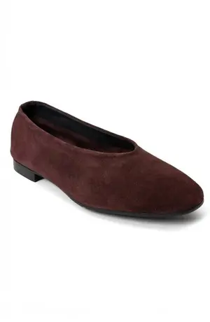 MENINA STEP Lucrecia Suede Ballet Flat - Burgundy