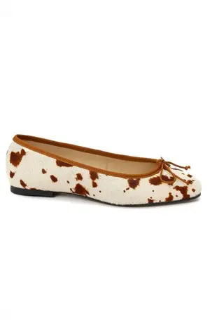 MENINA STEP Sandrine Ballet Flat - Brown/white