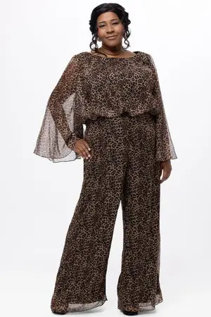 SYDNEY'S CLOSET Leopard Print Jumpsuit - Animal Print