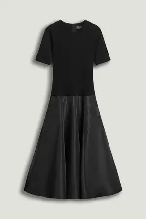 NOCTURNE Flared Knit Midi Dress