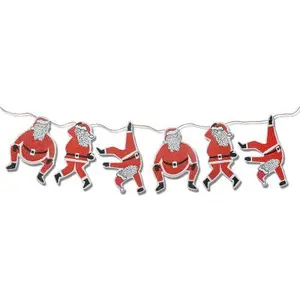 TAG Paper Dancing Santa Garland Holiday Wall Decor Banners