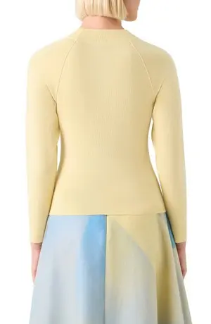 Akris Cashmere & Silk Mock Neck Sweater