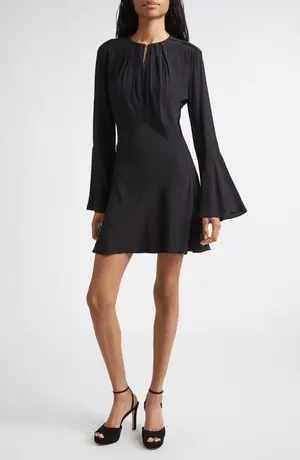 Veronica Beard Mini Ezri Long Sleeve Dress