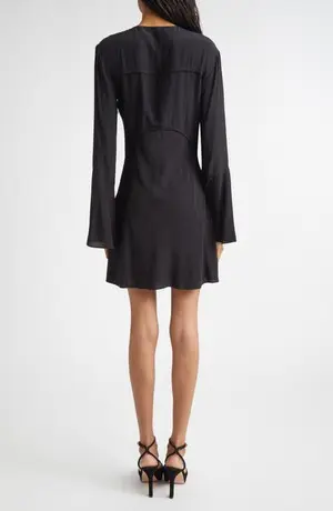 Veronica Beard Mini Ezri Long Sleeve Dress
