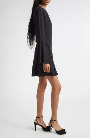 Veronica Beard Mini Ezri Long Sleeve Dress