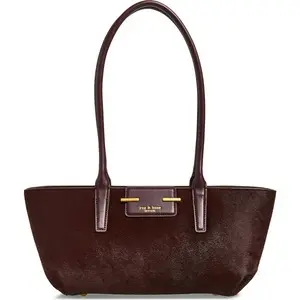 Rag & Bone Realm Leather Satchel - Blackberry Calf Hair