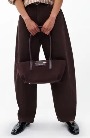 Rag & Bone Realm Leather Satchel - Blackberry Calf Hair