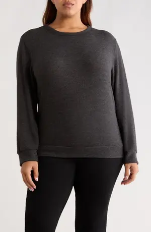 Loveappella Hacci Knit Crewneck Top
