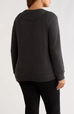 Loveappella Hacci Knit Crewneck Top
