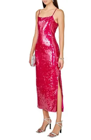 Endless Rose Sequin Slipdress - Magenta