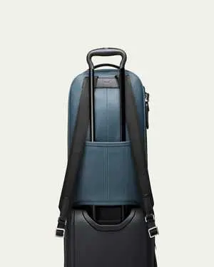 Tumi Leather Backpack - Black
