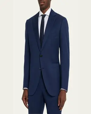Cesare Attolini Wool Chevron 130 Two-piece Suit