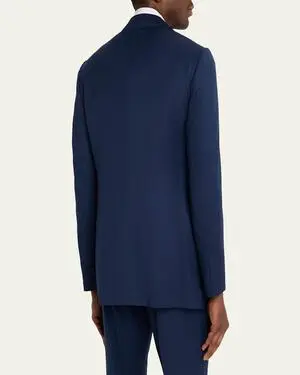 Cesare Attolini Wool Chevron 130 Two-piece Suit