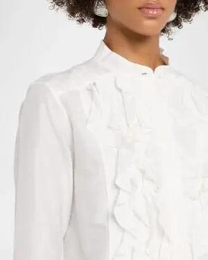 TWP Patti Ruffle Shirt - Ivory