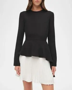 Simkhai Amberly Long-sleeve Mini Dress